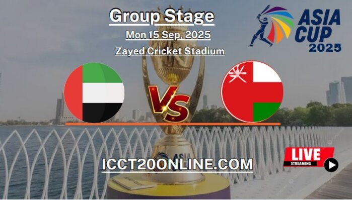 UAE Vs Oman Asia Cup Cricket Live Stream 2025: 7th Match